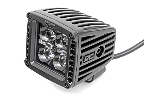 Rough Country 2" Black Series Square LED Cube Lights | White DRL - 70903BLKDRL