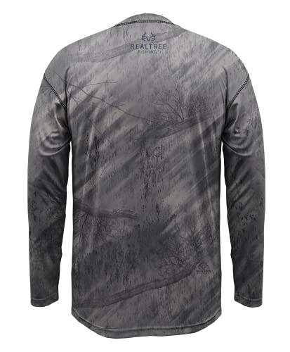 Staghorn Performance Tech Fishing Long Sleeve Shirt, Graphite, XL