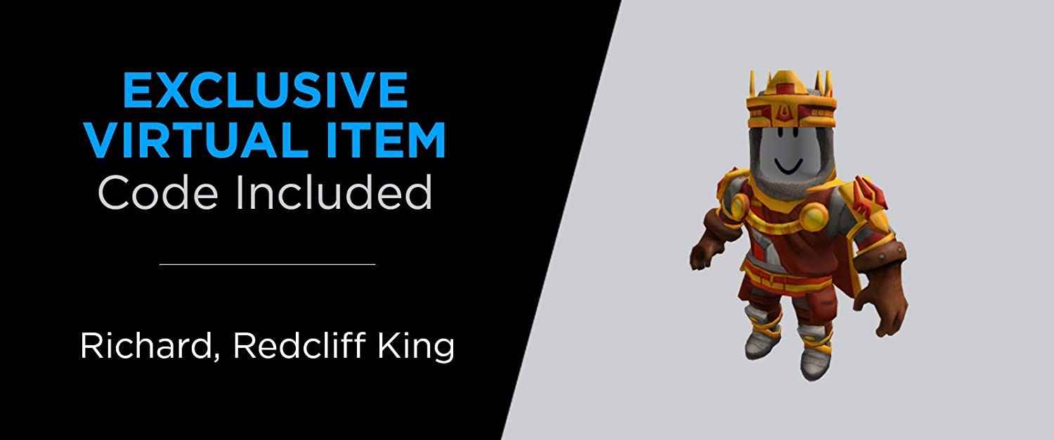 Roblox Action Figure Toy Set 6-pack - Champions of Roblox w/Exclusive Virtual Item - includes Korblox Deathspeaker, Mage, General, The Overseer, Redcliff Elite Commander, Alar Knight - Gift for Kids