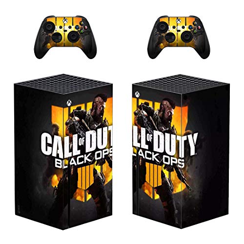 Vinyl Skin Sticker Cover Decal for Microsoft X-box-Series-X Console and Remote Controllers FPS GAME SERIES HD Printing (only fit X-box-Series-X )