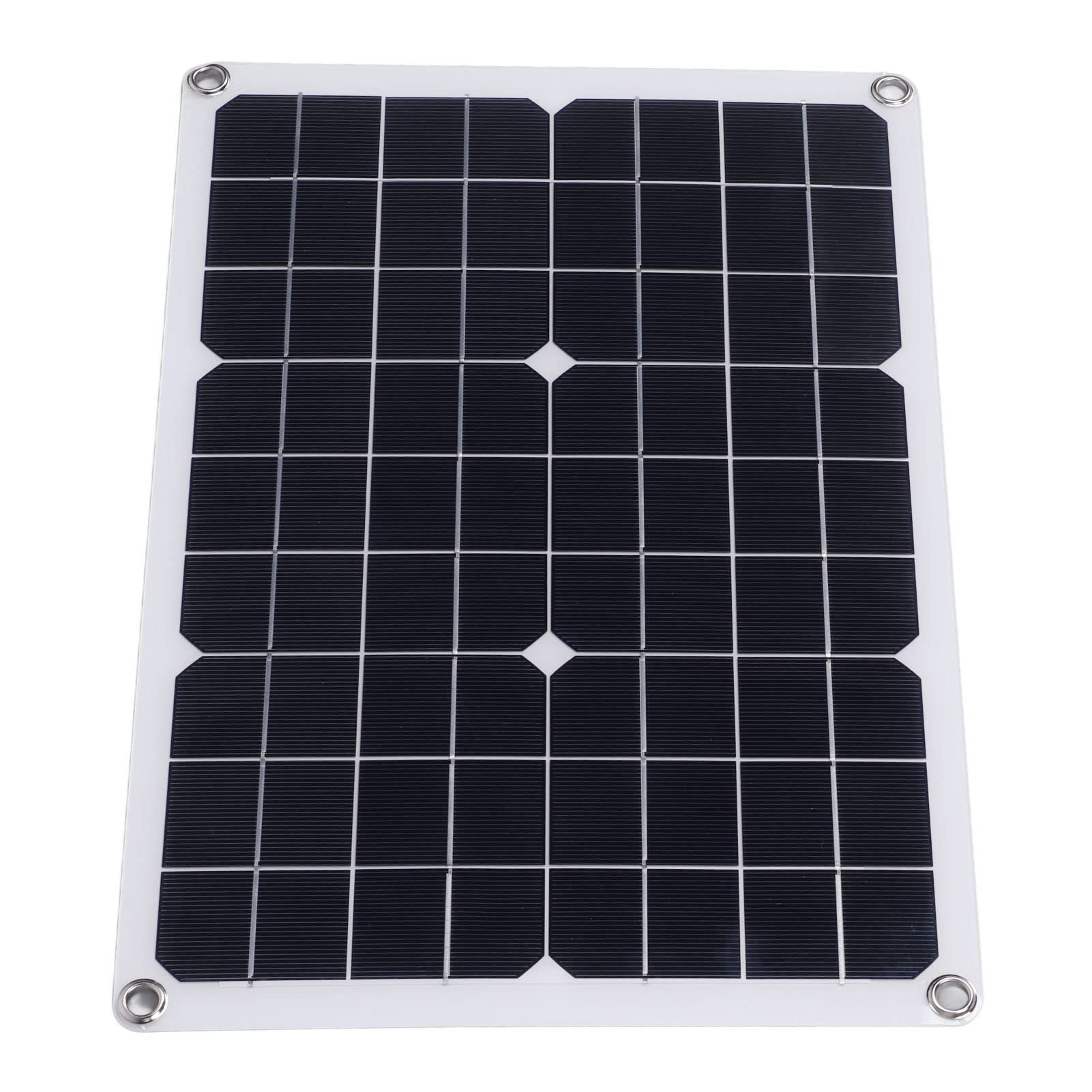 Solar Battery Charger, Portable Solar Panel Flexible Waterproof Battery Charger Board 20W for Outdoor, Solar Panels