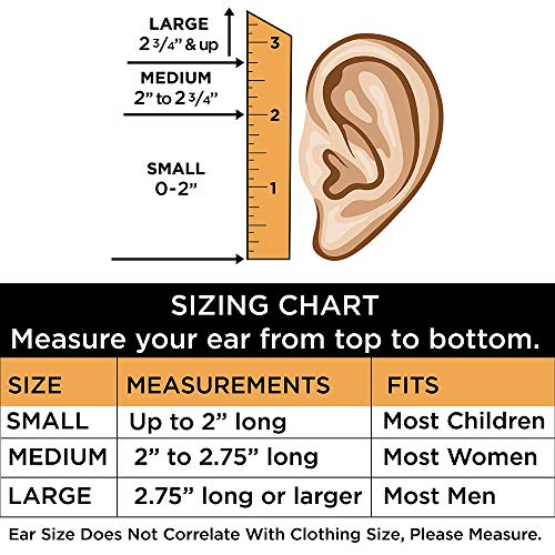 Sprigs Earbags Ear Muffs Cold Weather Ear Warmers For Winter, 2 Layers of Fleece With Thinsulate 2 Pack (Black/Black, Medium)