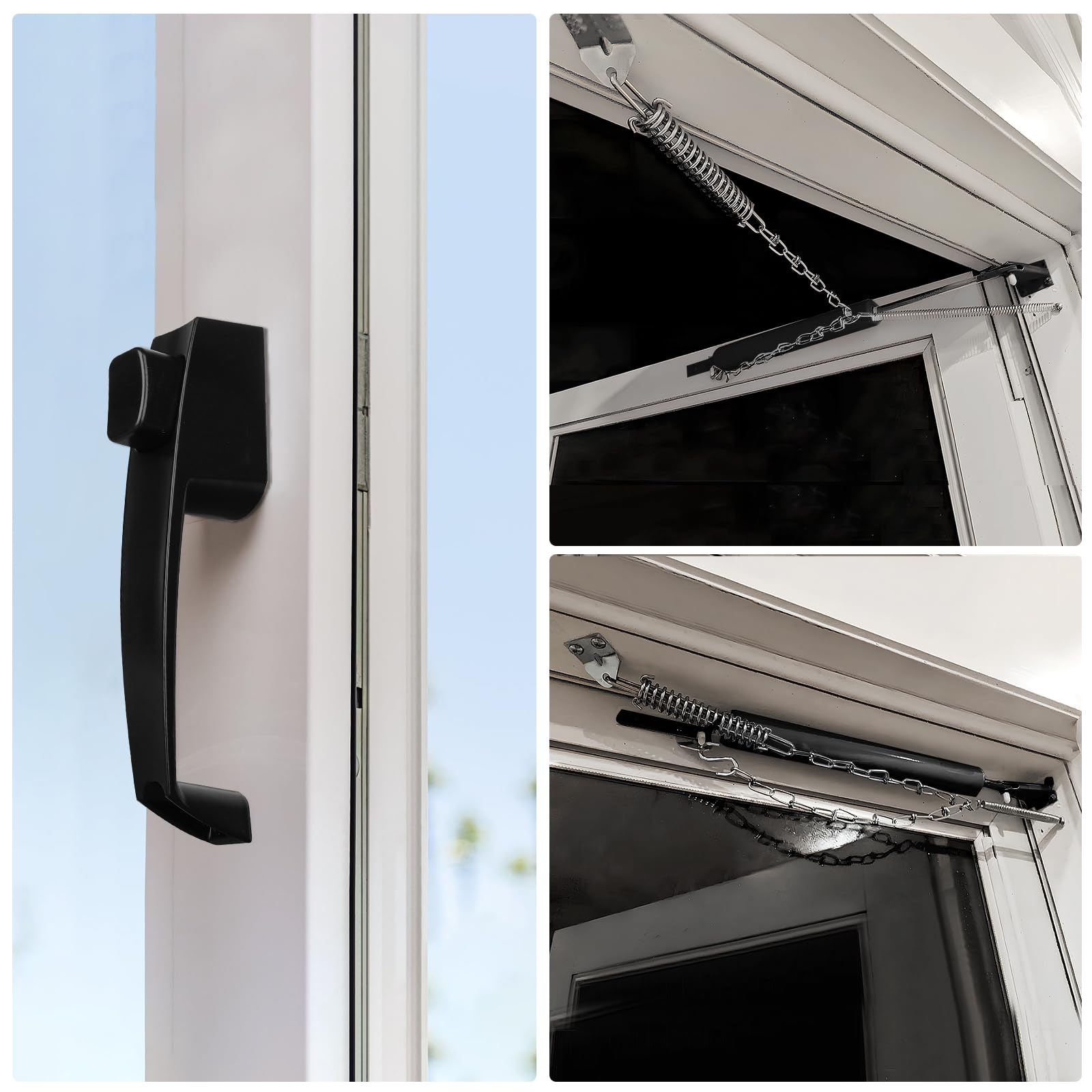 Storm Door Closer 2pcs,Door Closure with Hold Open Feature & Smooth Closing Motion β for Storm, Screen Doors
