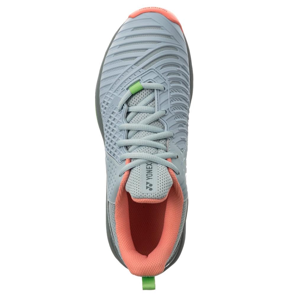 YONEX Women’s Power Cushion Sonicage 3 Tennis Shoes, Grayish Blue/Pink (US Size 8.5)