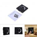 Wall Light, Single Color Touch Panel Dimmer Wall Switch Controller LED Light Strip DC 12V-24V (Black)