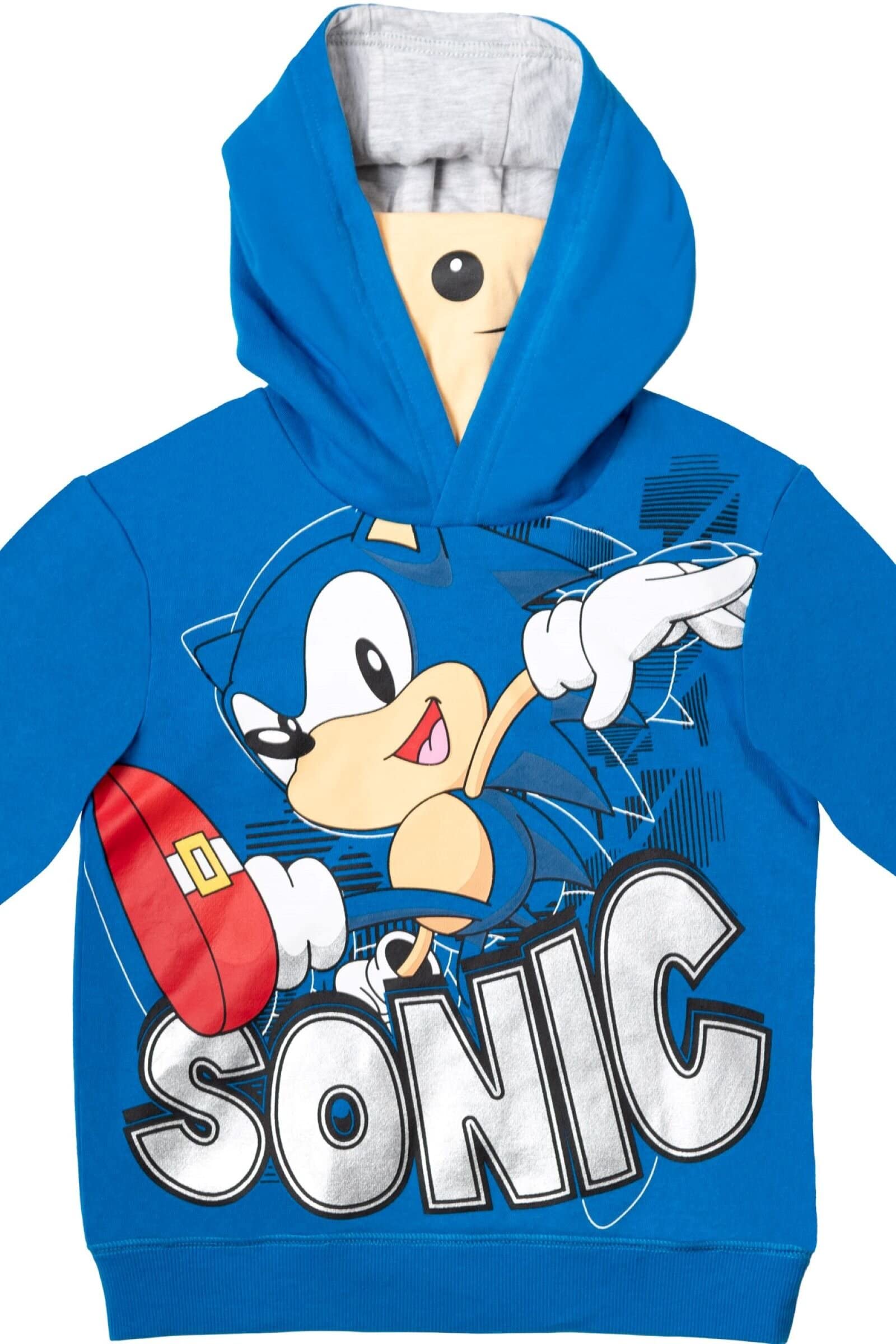 SEGA Sonic The Hedgehog Little Boys Pullover Hoodie Blue 7-8