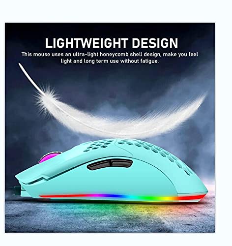 XINMENG 60% Wired Mechanical Gaming Keyboard and Mouse Combo, RGB Backlit 68 Keys Tenkeyless Ultra-Compact Mini Keyboard, 6400DPI Honeycomb Mouse, Anti-ghosting,Type-C Cable for Computer Mac Gamer