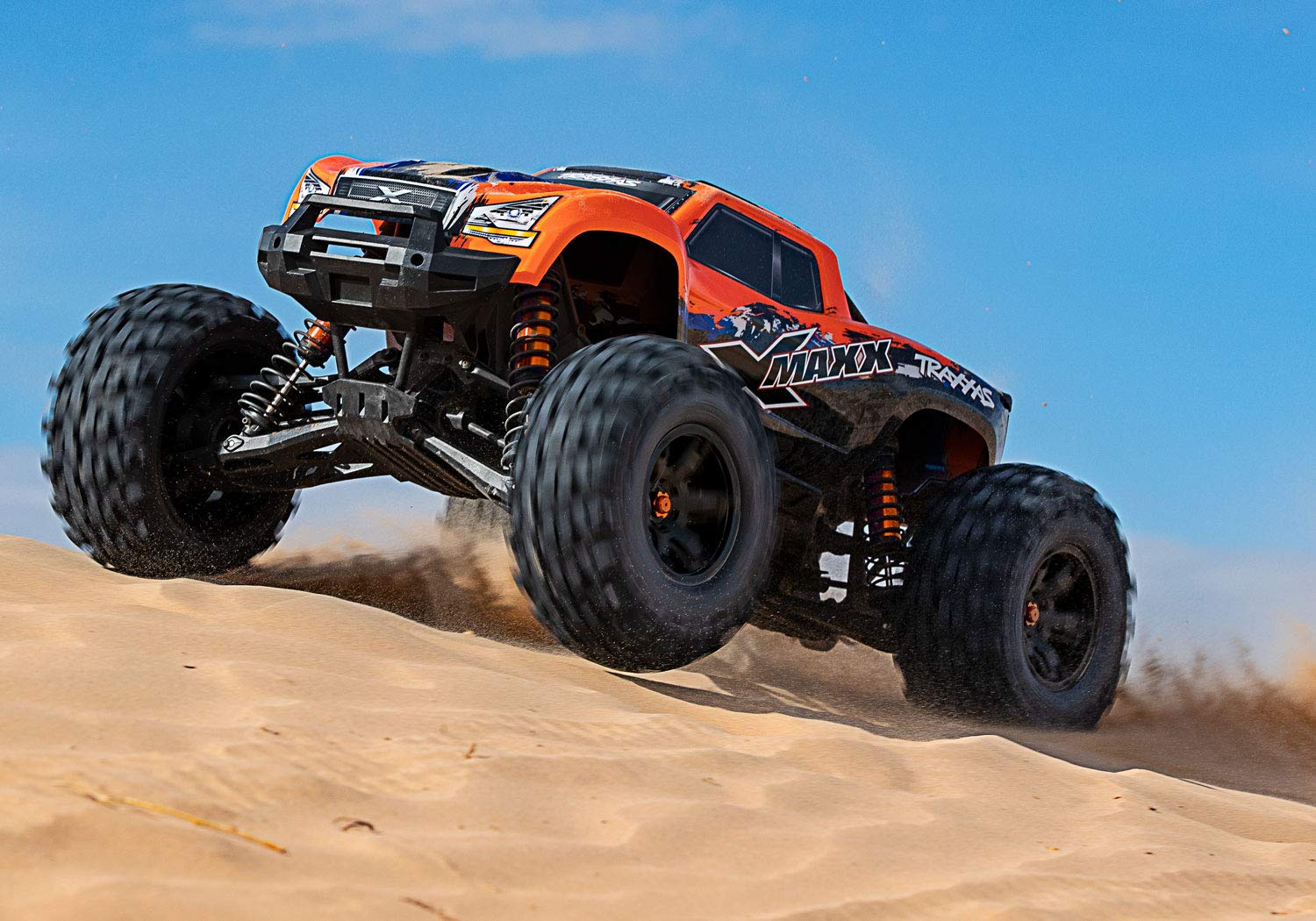 Traxxas X-Maxx 1/6 RTR Electric Monster Truck w/VXL-8s, TSM, Orange, TRA77086-4