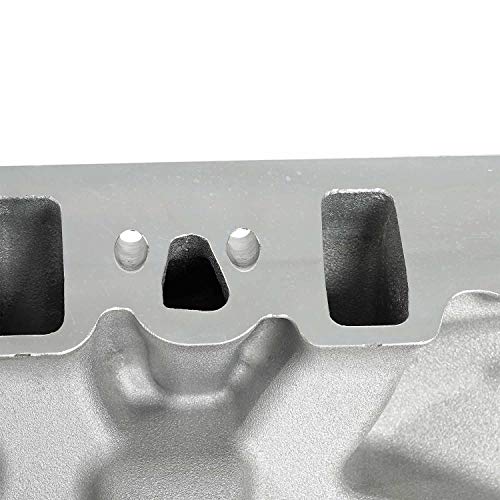 TYFYB Aluminum Air Gap Intake Manifold Dual Plane For SBF 260 289 302 Small Block silver