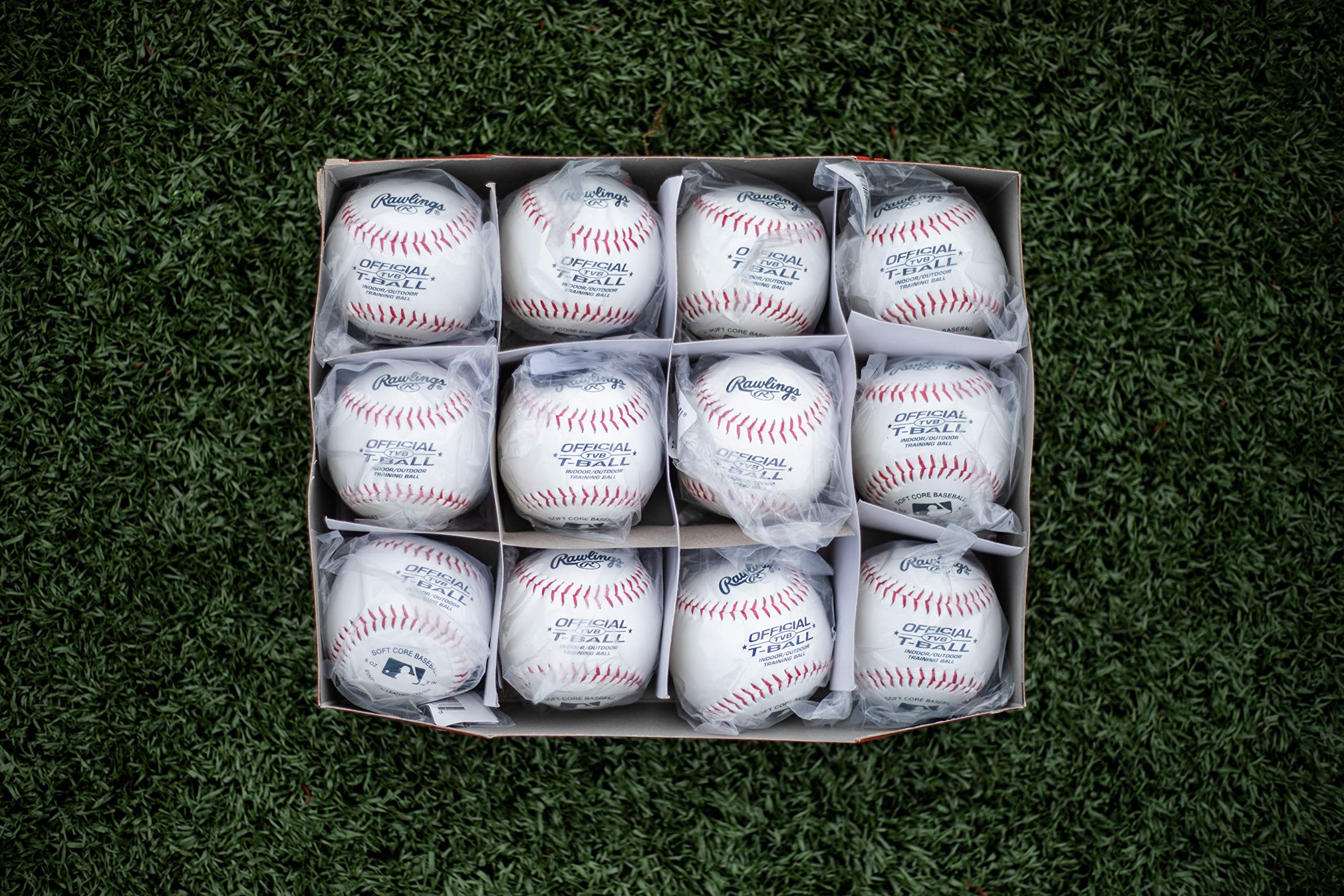 Rawlings | Official T-Balls | TVB | Youth/6u | 12 Count | Sponge Rubber Core | Indoor/Outdoor