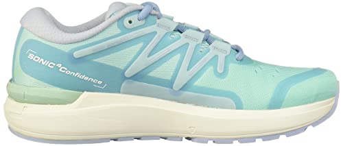 Salomon Sonic 4 Confidence Running Shoes for Women, Tanager Turquoise/White/Kentucky Blue, 10