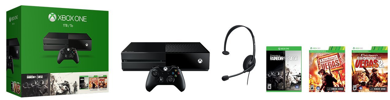 Xbox One 1TB Console - Tom Clancy's Rainbow Six Siege Bundle