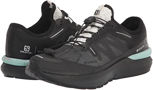 Salomon Unisex Sonic 4 Gore-TEX Running Shoes Road, Black/White/Black, 10 US Men