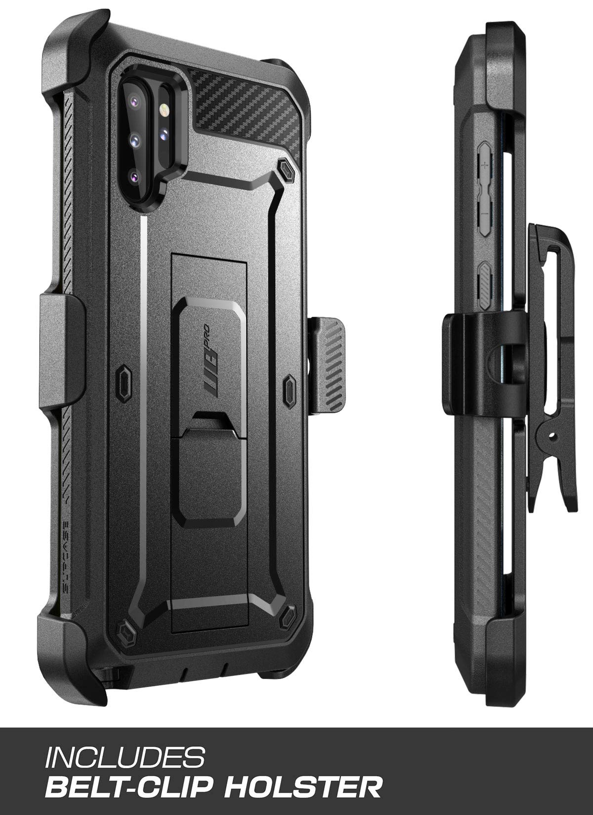 SUPCASE for Samsung Galaxy Note 10 Plus/Note 10 Plus 5G Case (Unicorn Beetle Pro), [Built-in Stand & Belt Clip] Full-Body Rugged Phone Case Without Screen Protector for Galaxy Note 10 Plus, Pink