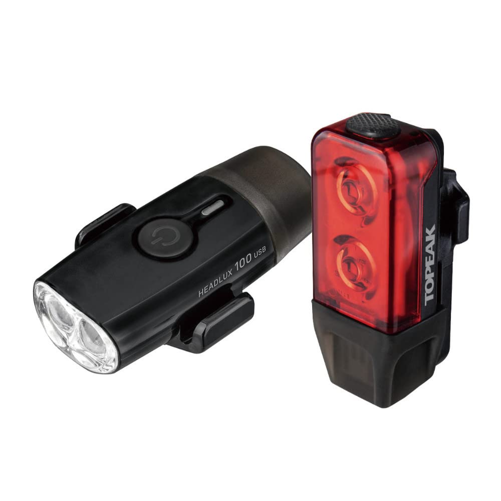 Topeak PowerLux USB Combination Light Set Bundle with Bulldog STD Bike U-Lock (2 Items)