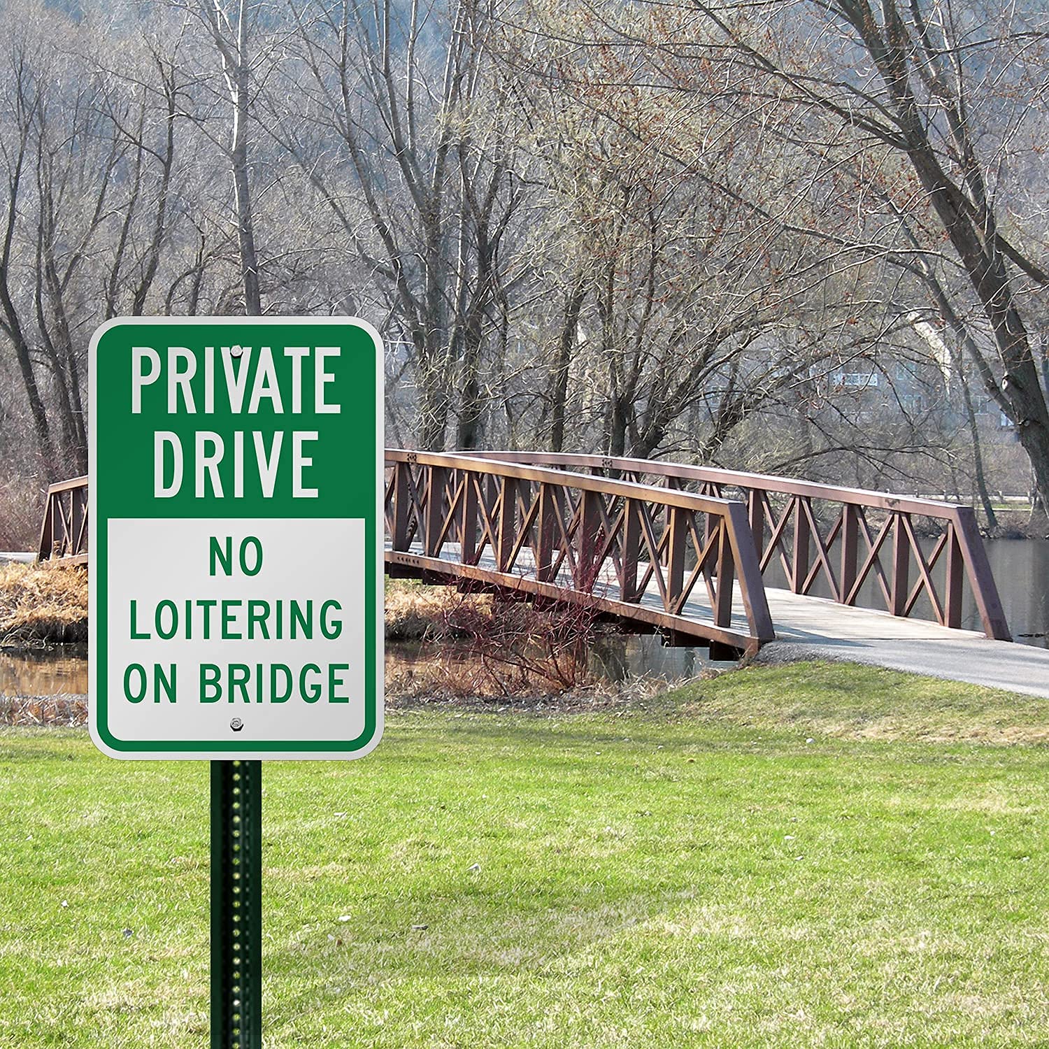 SmartSign “Private Drive, Add Your Custom Wording Here” Customizable Sign | 12" x 18" Aluminum