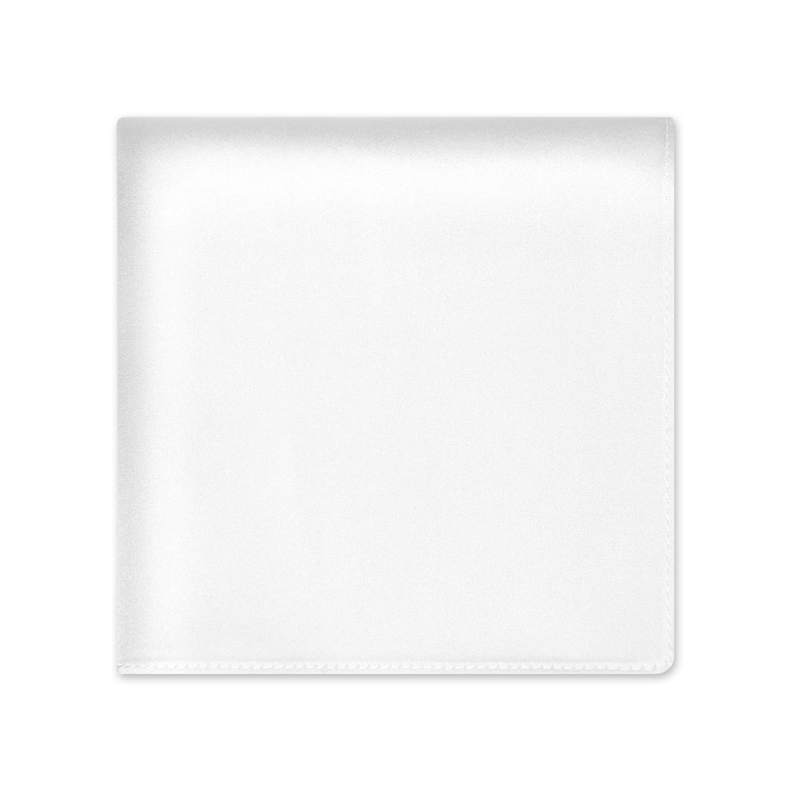 Selected Hanky 100% Pure Silk Pocket Square Solid White