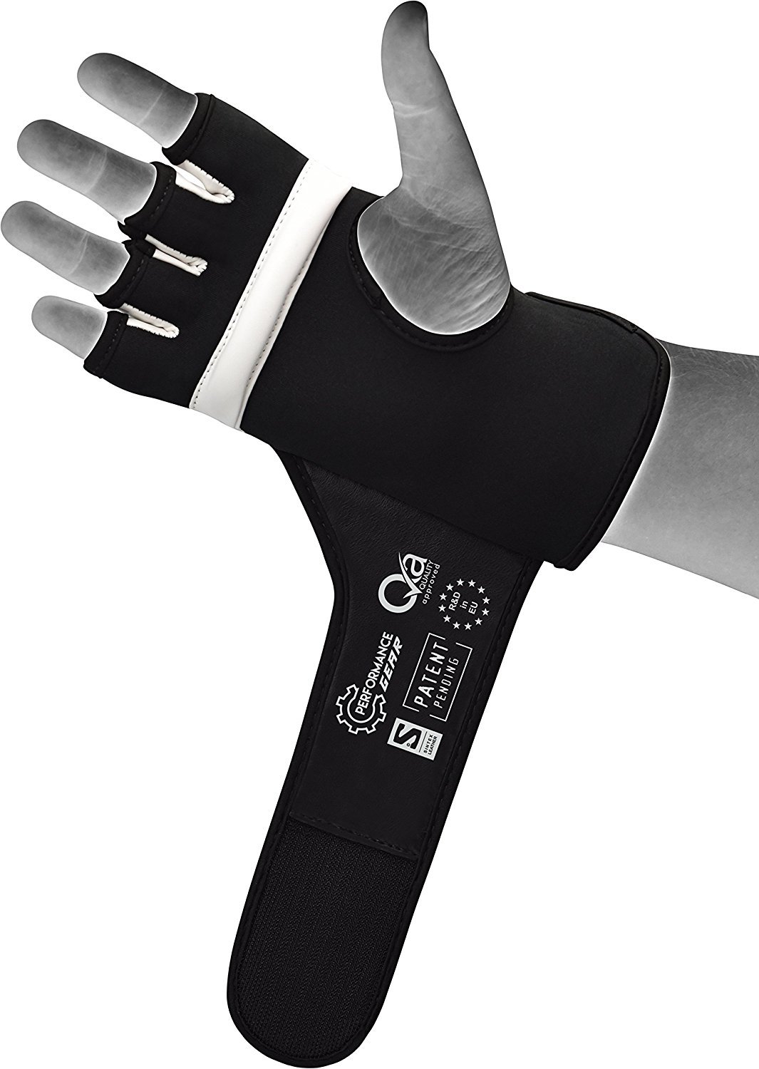 RDX Boxing Hand Wraps Inner Gloves for Punching – Maya Hide Leather Fist Protector Under Mitts - Great for MMA, Muay Thai, Martial Arts, Heavy Bag, Kickboxing, Multi-Purpose Training & Combat Sports