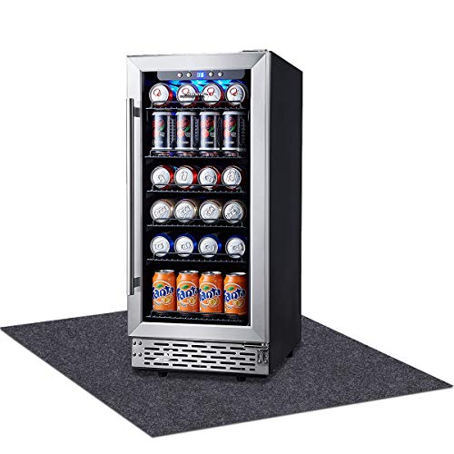 Sempoda Refrigerators Mat,Multifunctional home appliance mat—Absorbent/Waterproof,Protect refrigerators and floors, Under Refrigerators Mat,Non-slip Backing,Washable (36" x 36")
