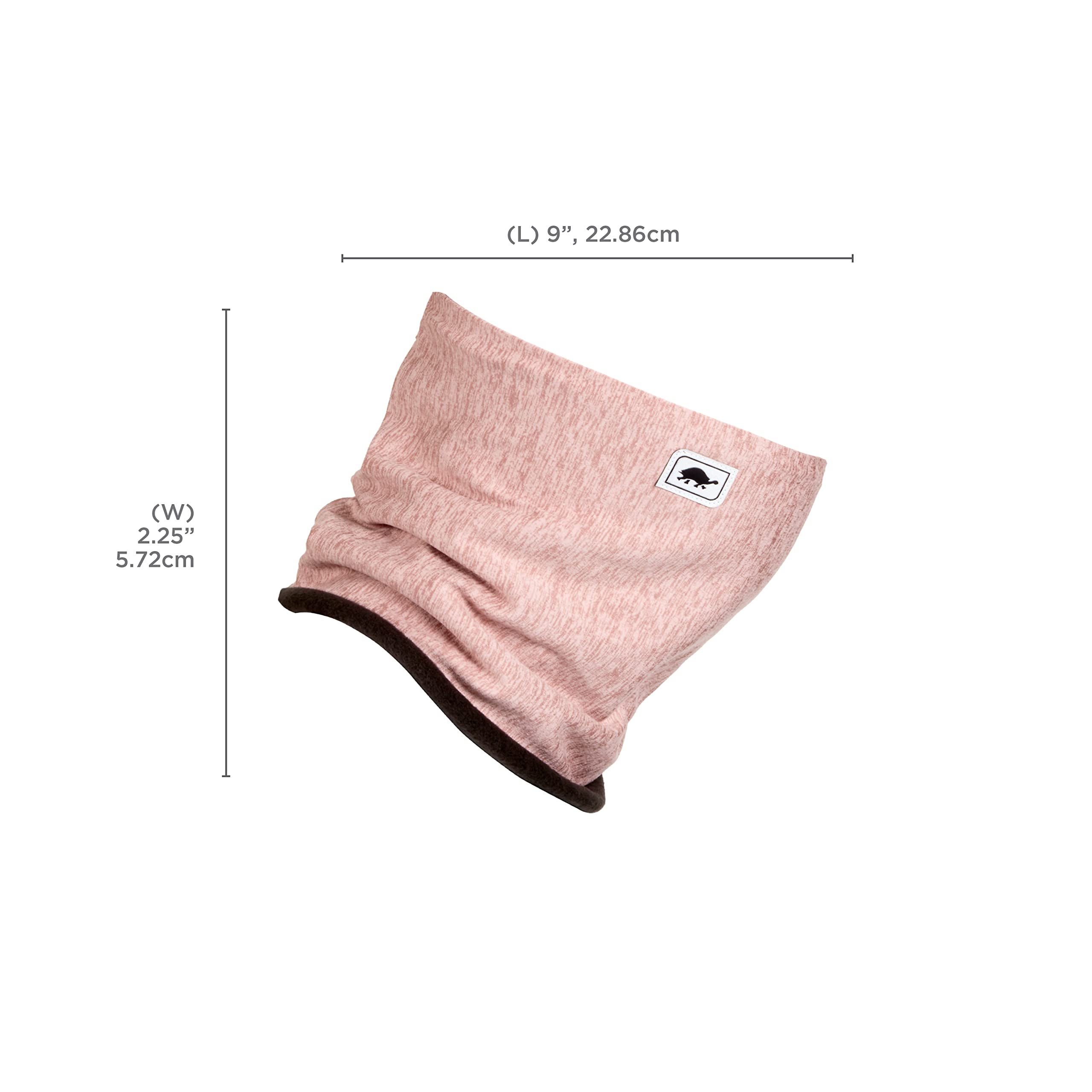 Turtle Fur Neckula Comfort Shell Stria Neck Warmer Lined with Original Turtle Fur Fleece, Eclipse