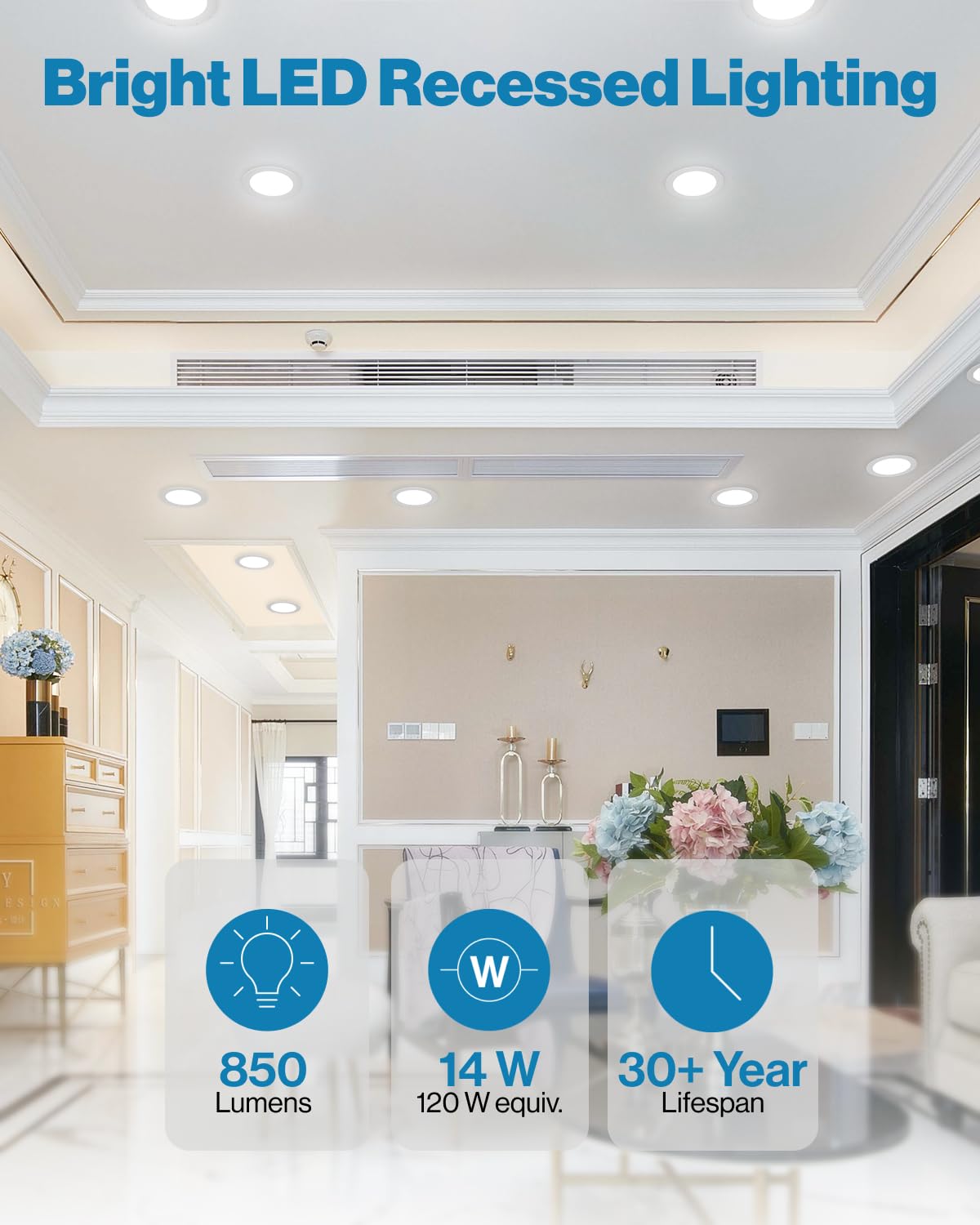 Sunco Lighting 12 Pack 6 Inch Ultra Thin LED Recessed Lighting Ceiling Lights Slim 3000K Warm White 14W Equivalent 100W Damp Rated Dimmable Canless Integrated Junction Box ETL Energy Star