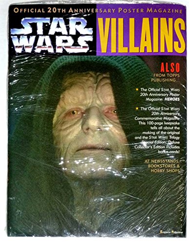 Star Wars Official 20th Anniversary Villains, Heroes & Commemorative Magazines - Deluxe Collector's Edition PLUS 6 Etched Foil Topps Trading Cards, Series Three, Chase Cards