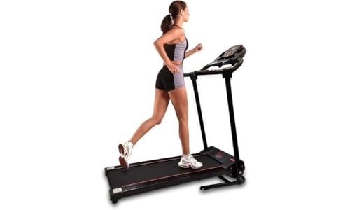 SereneLife Cinta de Correr, Plegable, de Andar, Caminadora, Electrica, Treadmill, Bluetooth, App, para Caminar, Correr, Gym, 12 programas, LCD, Color Negro