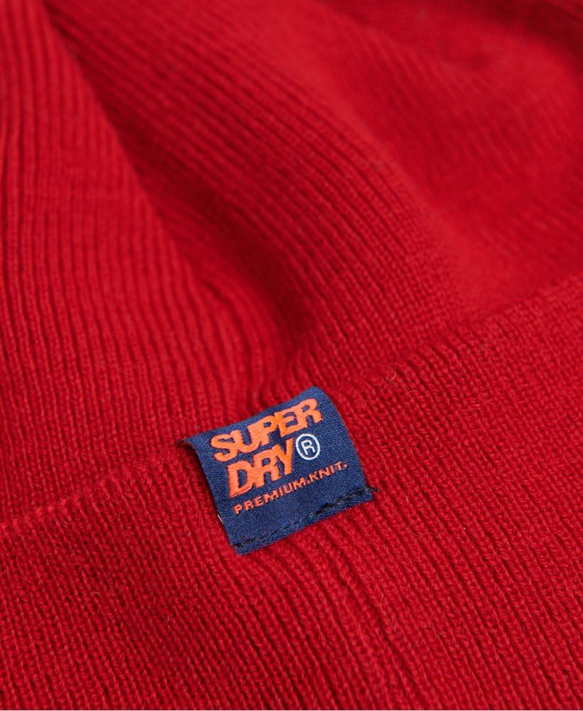Superdry Mens Skate Lux Beanie Rouge Red Size One Size