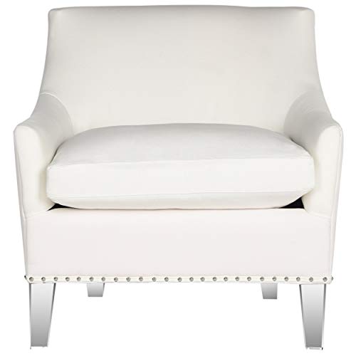 Safavieh Mercer Collection Hollywood Glam White Tufted Club Chair