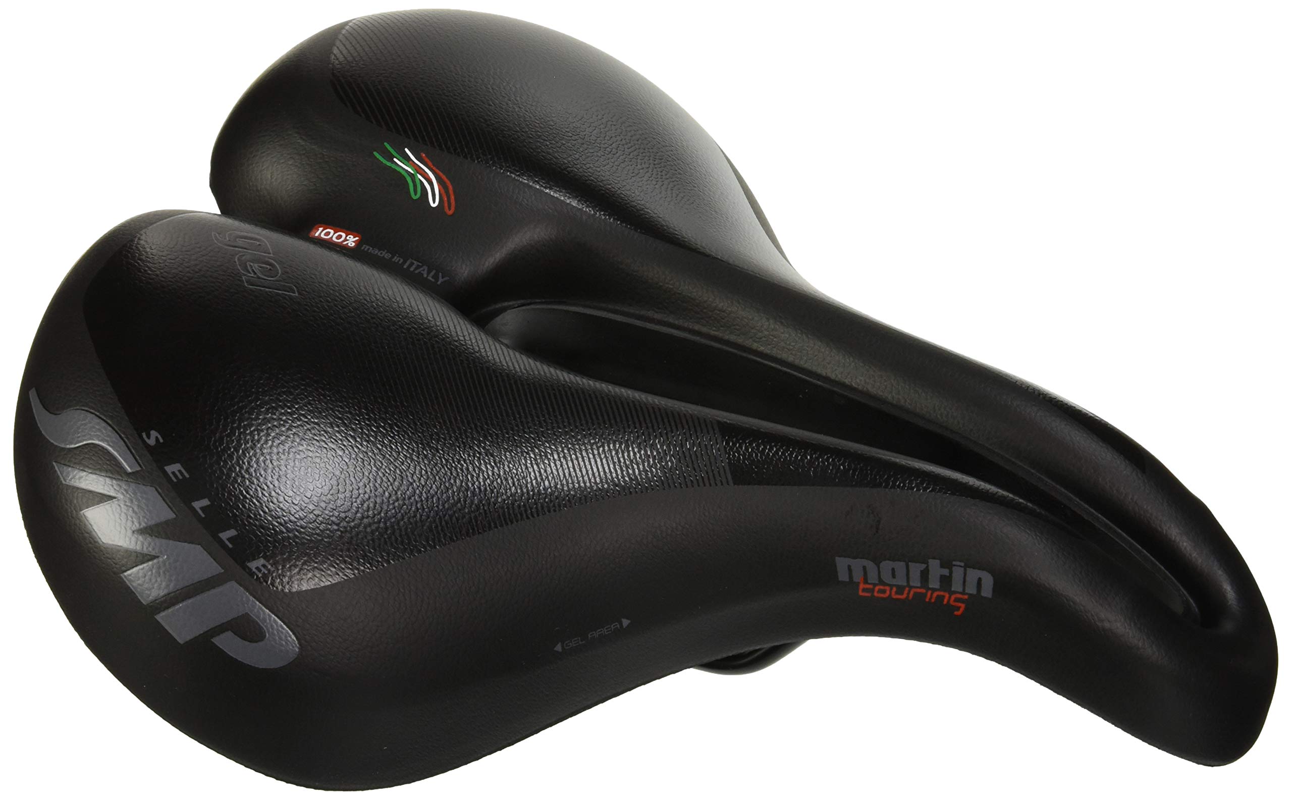 SMP Unisex ā Adult's Martin Touring Gel Saddle, Black, Standard Size