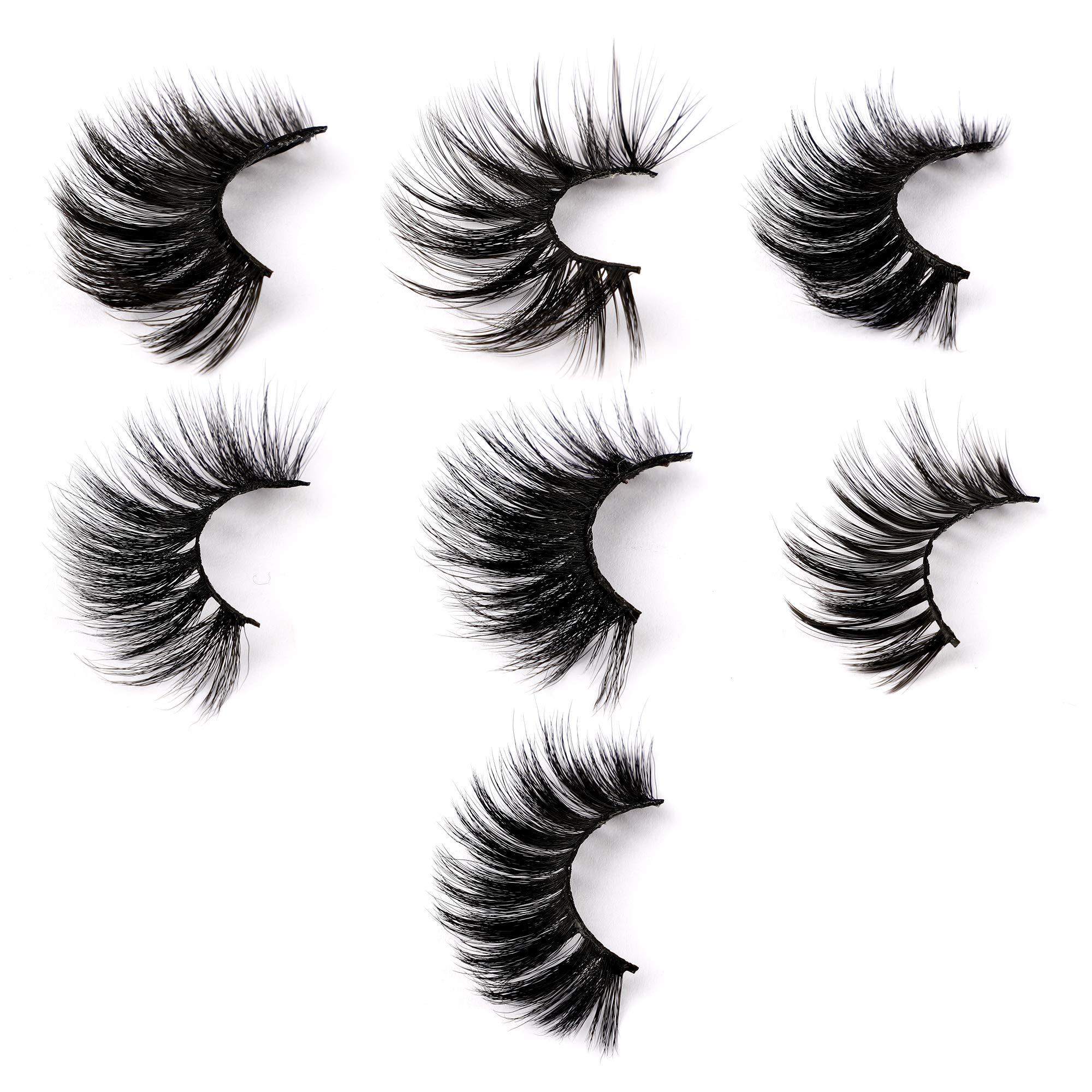 Winifred 20mm Lashes,False Eyelashes Volume Fluffy Long Fake Eyelashes 7 Pairs False Lashes Pack