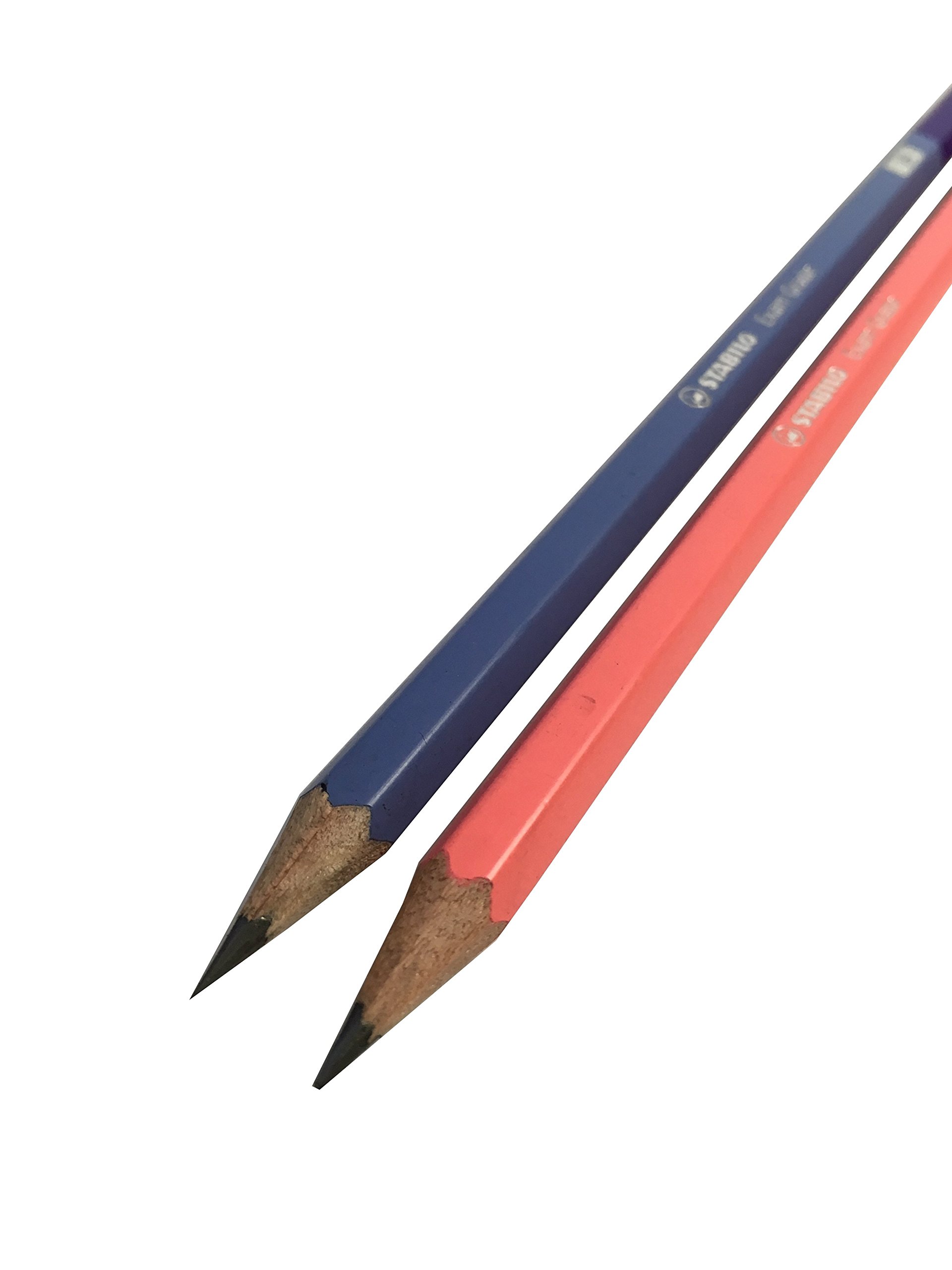 Stabilo Exam Grade 2B Graphite Pre-Sharpened Wood Pencils (Box of 12) + 1 FREE Stabilo Triangular Exam Grade Dust Free Eraser + 1 FREE Stabilo Sharpener (Assorted colors)