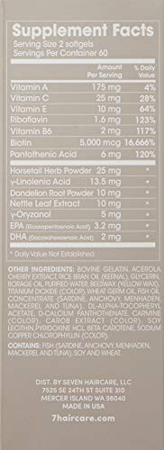 SEVEN Satara Opti Biotin Supplement, 120 ct.