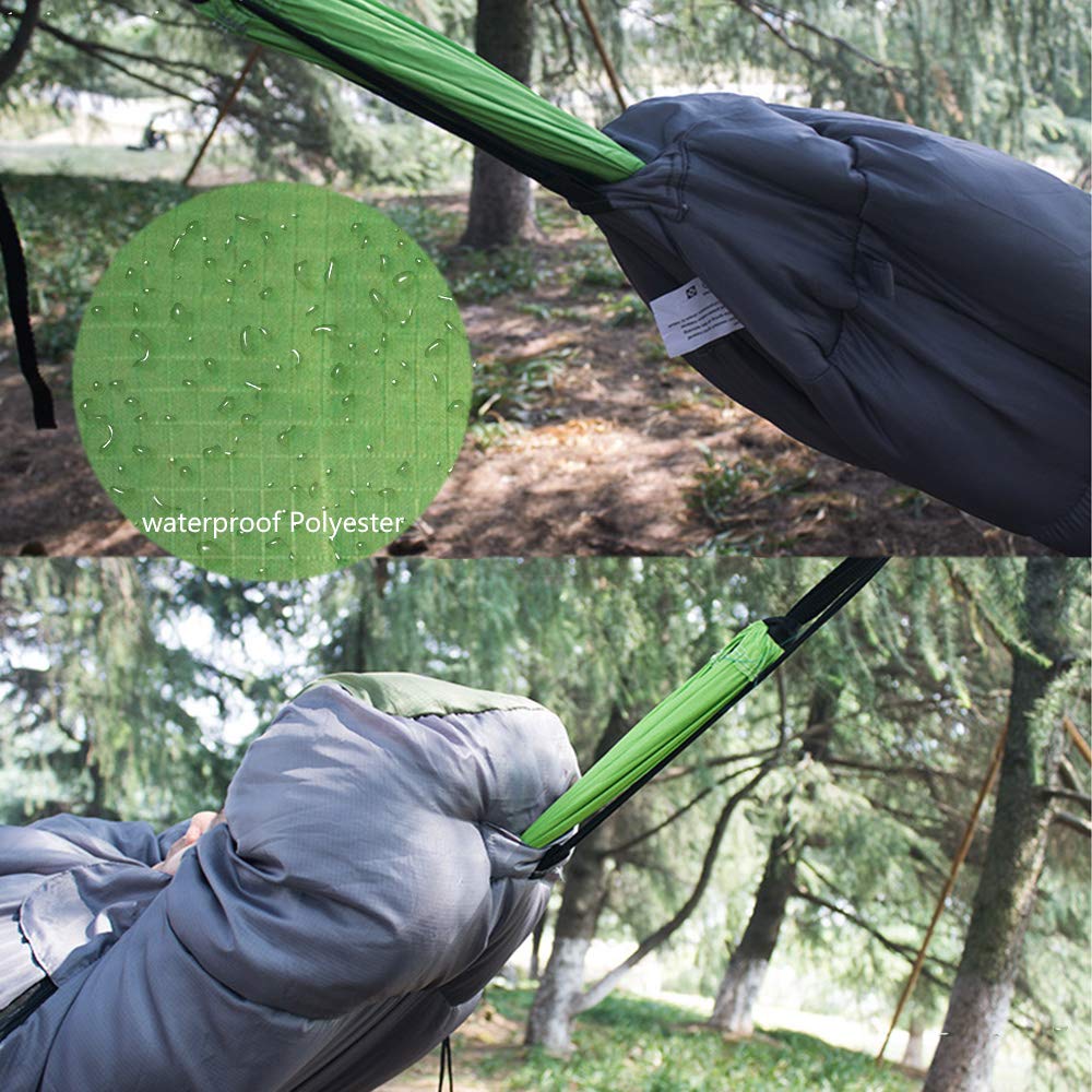 WintMing Underquilt for Single Hammock Waterproof Camping Sleeping Bag for Backpacking Hiking Winter Travel Full Length Keep Your Warmer (Orange)