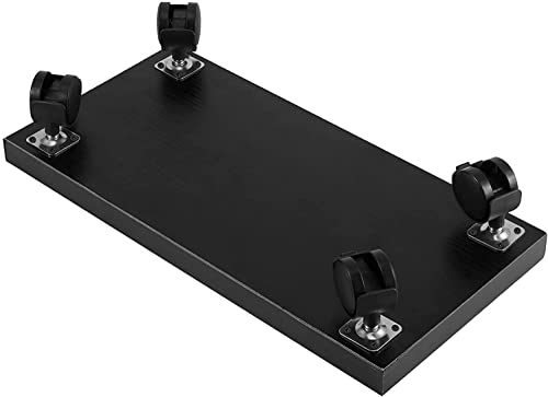 YuPinDiZu CPU Stand Computer Tower Stand Cart Floor PC Stand CPU Holder with 4 Caster Wheels Under Desk,NO Assemble (Black) (Black)