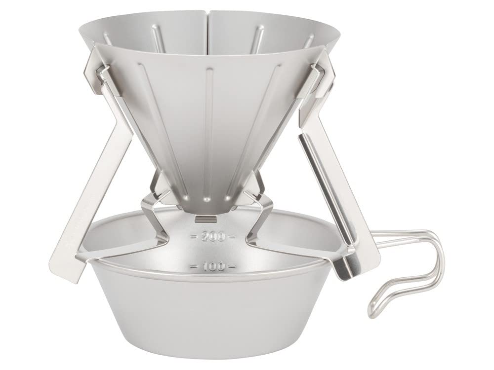 Snow Peak Field Barista Collapsible Coffee Dripper, Stainless Steel, CS-117