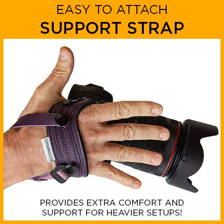 SPIDER HOLSTER β SpiderPro Camera Hand Strap v2 with Snap Assembly and Optional Wrist Strap β DSLR and Mirrorless Compatible (Dark Blue)