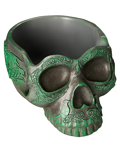 Spirit Halloween Disney's The Haunted Mansion Tabletop Skull | Officially Licensed | Home Décor | Horror Décor | Skull Decoration