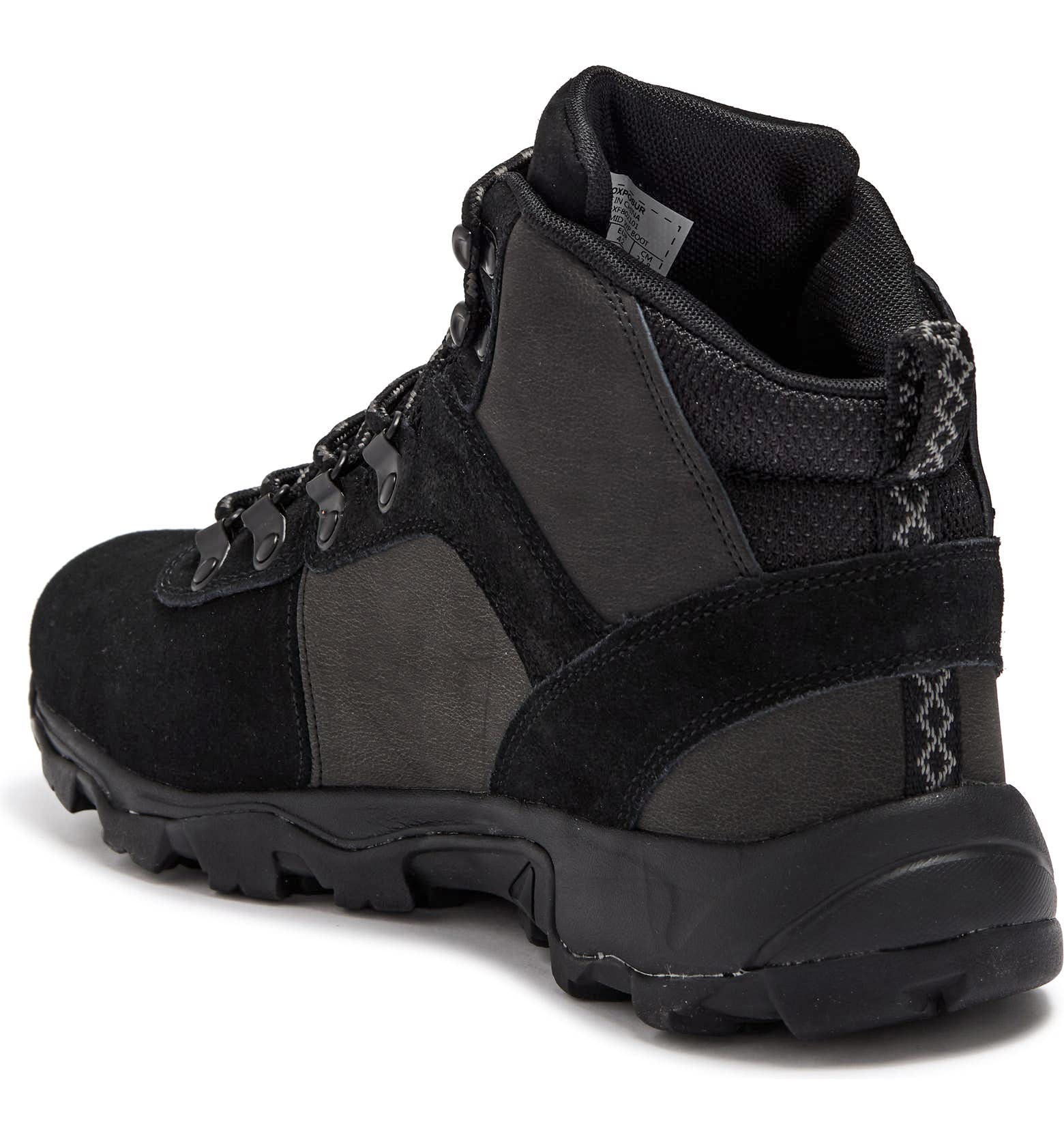 ZeroXposur Men's Portland Waterproof Hiking Boots (Black, 10.5)
