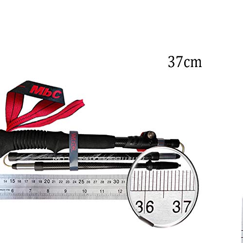 Trekking Poles Collapsible-1pc Pack AdjustableTelescopic Hiking or Walking Sticks Anti-Shock, Strong Lightweight Carbon Fiber-Quick Adjust Flip-Lock for Hiking, Camping, Mountaining
