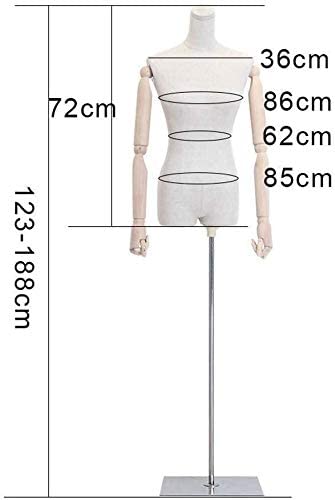 ROLTIN Female Sewing Tailors Dummy Dressmakers Dummies Professional Tailors Dummy Arms Female Tailors Dummy Mannequin (E)