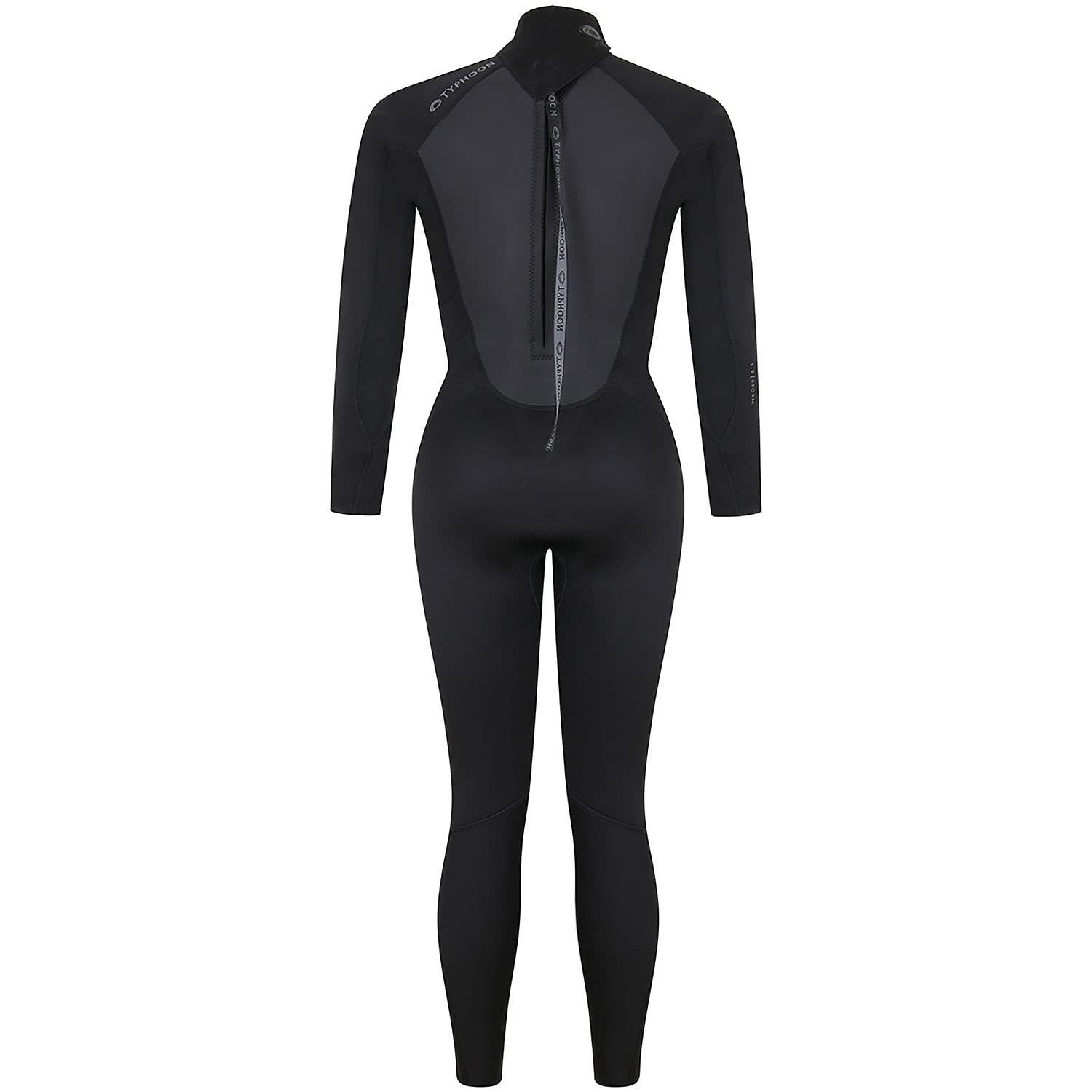 Typhoon Womens Storm3 3/2mm Backzip Wetsuit 2023 - Black/Graphite 250884 8