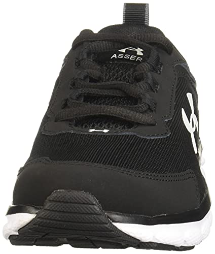 Under Armour Boys' Big Kid Grade School Assert 9, Black (001)/White, 6.5