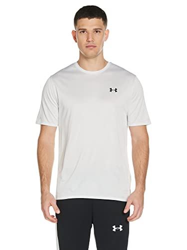 Under Armour mens Training Vent 2.0 Short-Sleeve T-Shirt , White (100)/Black , Large
