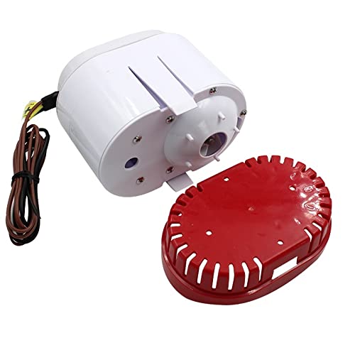XuuSHA Hand Bilge Pump 1500GPH 12/24V DC Bilge Pump Submersible Bilge Pump Automatic (Color : 12V)