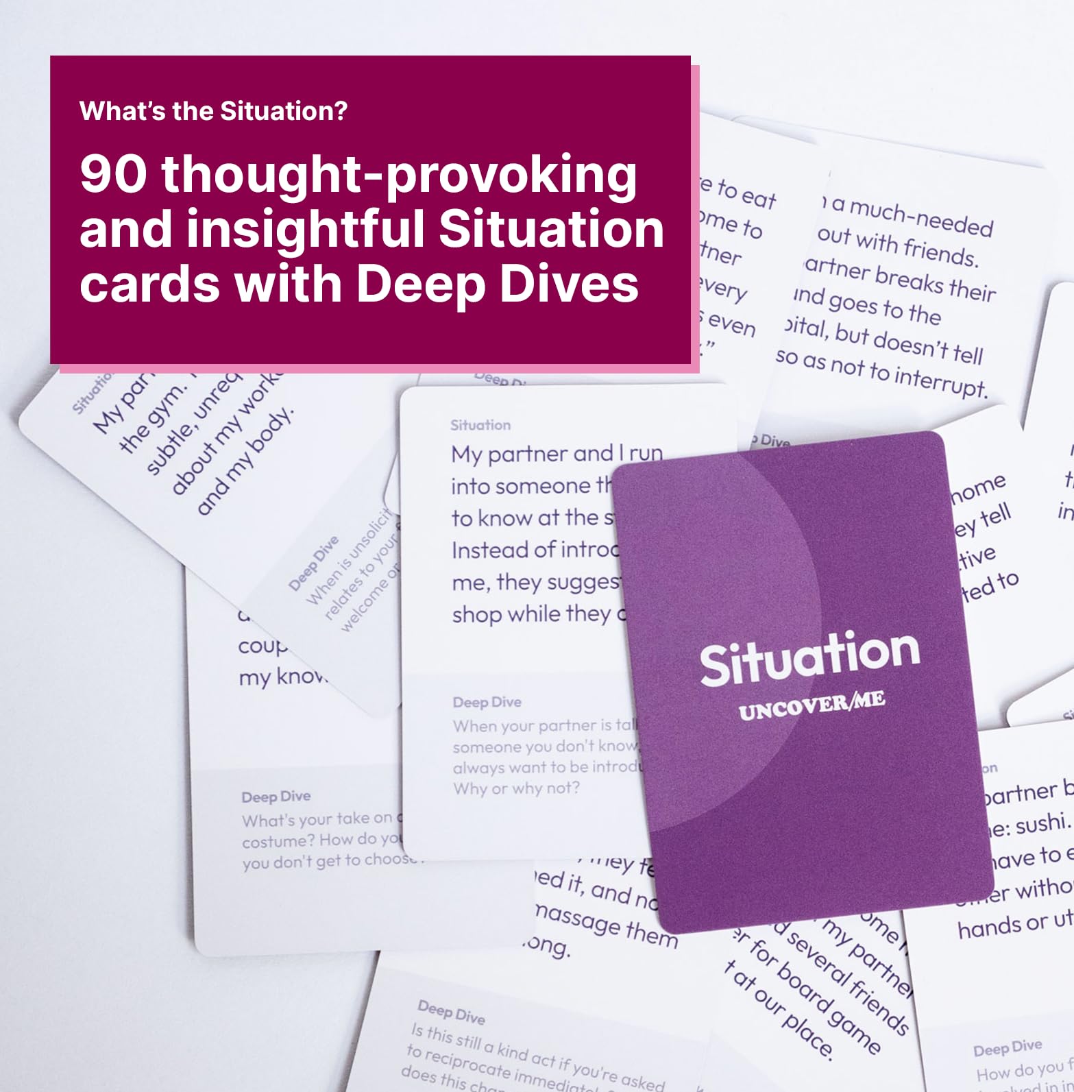 Reviive Uncover Me: Interactive Adult Card Game for Couples and Friends, Date Night Party Game, Communication and Conversation Starter