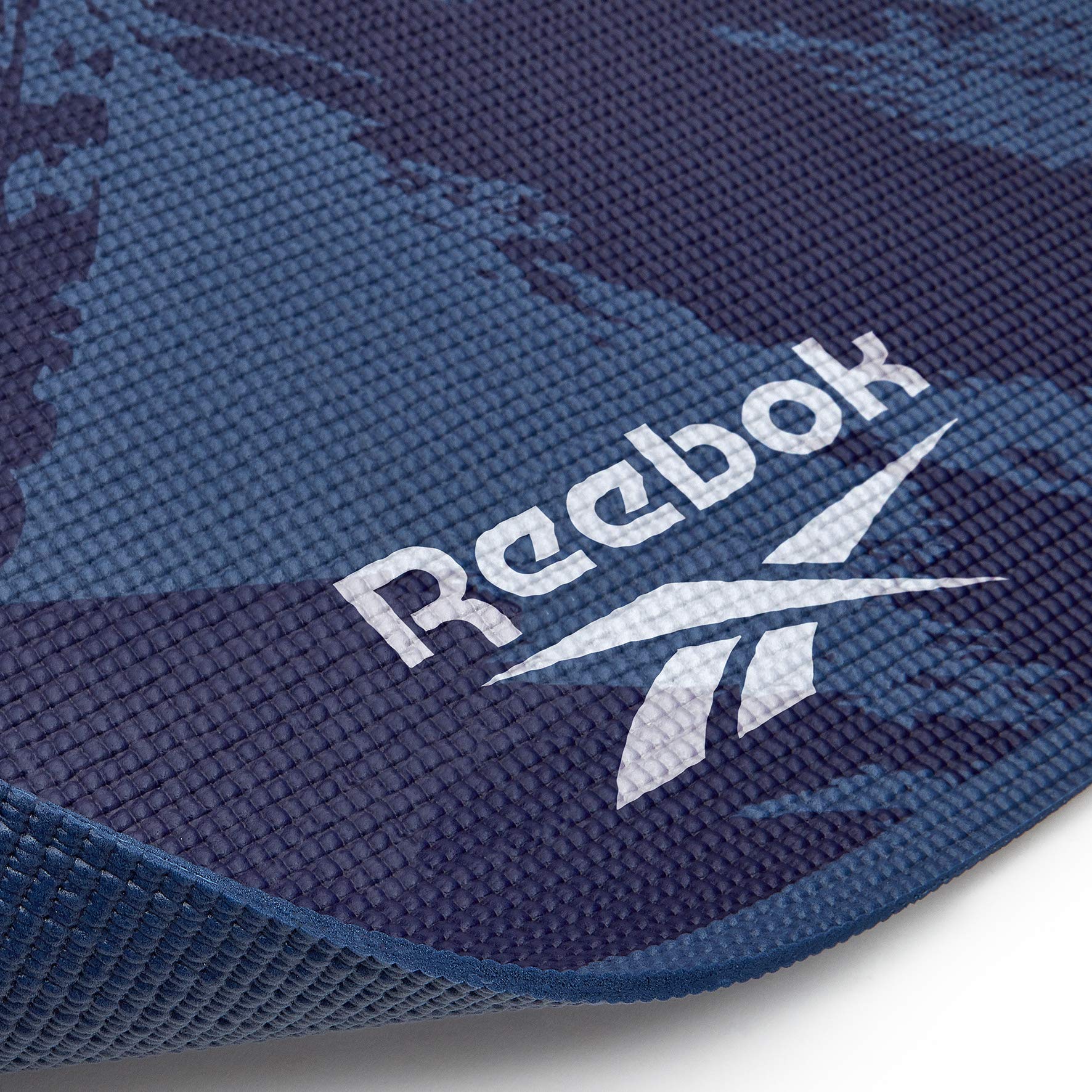 Reebok Brush Strokes Yoga Mat, Blue/Black, 4mm