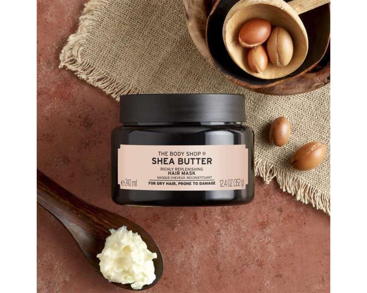The Body Shop Shea Butter Richly Replenishing Hair Mask β For Dry Hair Prone to Breakage β 8.2 oz
