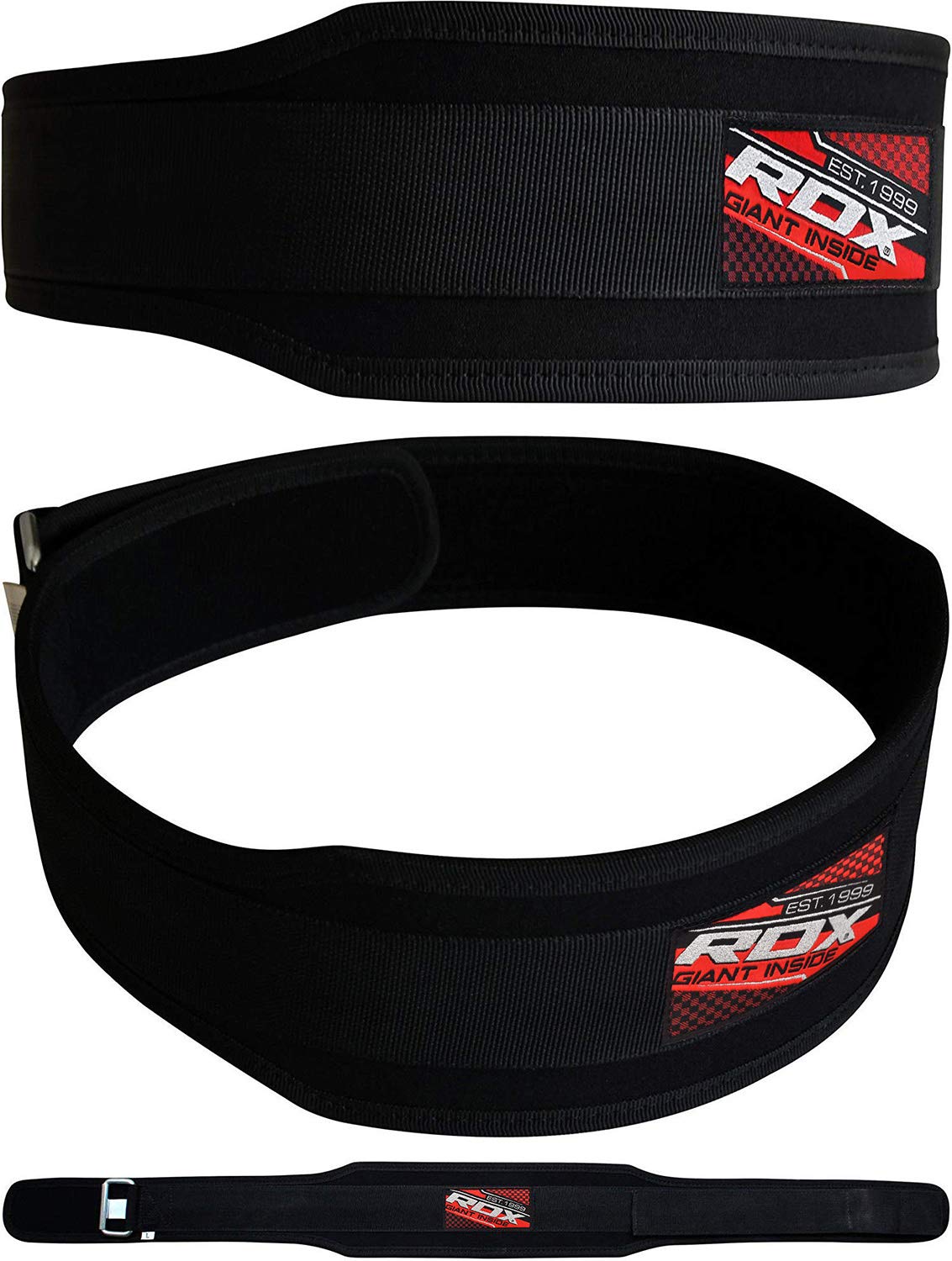 RDX Weight Lifting Belt for Gym Fitness Training-Neoprene Padded Belt with 4.5 inchesLumbar Back Support-Great for Bodybuilding, Functional Training, Powerlifting, Deadlifts Workout & Squats Exercise