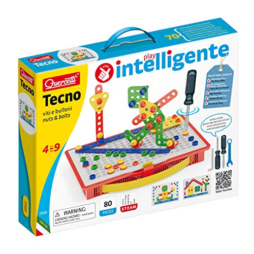 Quercetti Tecno - 80 Piece Building Set